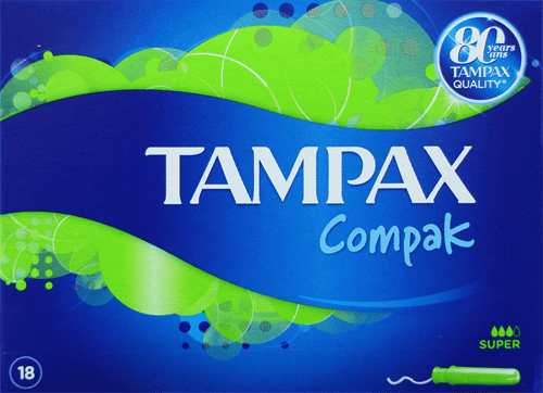 Tampax Compak Super 18's - Harrisons Direct