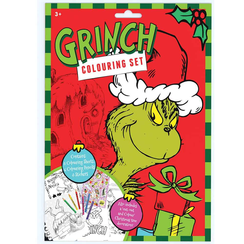 Grinch Christmas - Colouring Set - Harrisons Direct